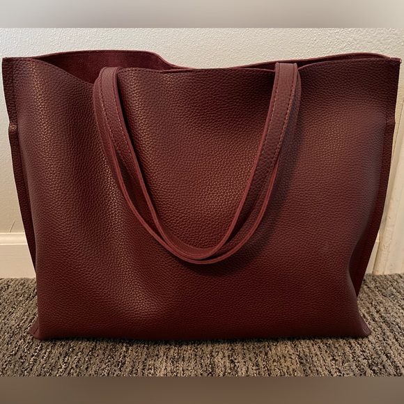 Street Level | Bags | Street Level Faux Leather Tote Like New | Poshmark